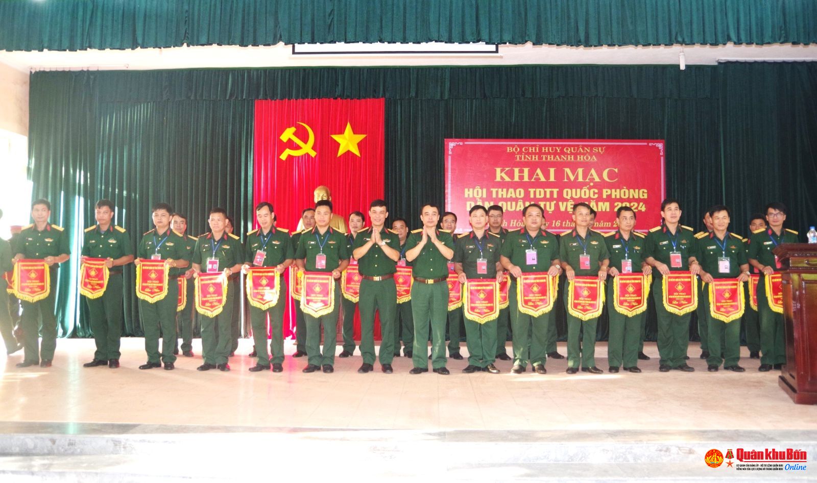 Bộ CHQS Thanh Hóa: Khai mạc Hội thao thể dục, thể thao quốc phòng lực lượng dân quân tự vệ năm 2024